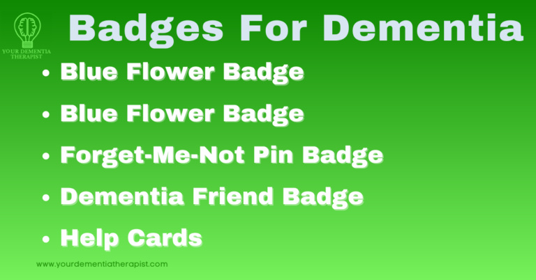 What do The Flowers And Badges as Symbols For Dementia Mean?